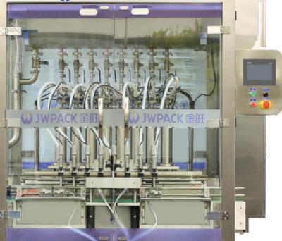 China 304 Stainless Steel Explosion Proof Pesticide Filling Machine 1500BPH 1L Bottle 8 Nozzles for sale