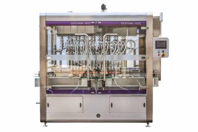 China 16 Head Volumetric Liquid Filling Machine 4000 BPH for 80ml-1000ml Bottles with PLC Control for sale