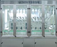 China 12 Head Liquid Detergent Filling Machine 1-5L Capacity 2500 BPH with PLC Control for sale