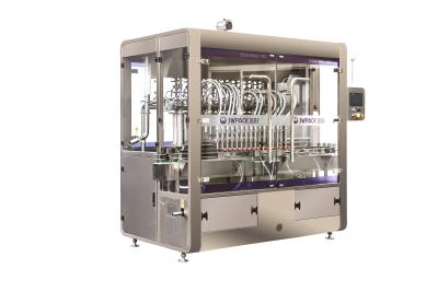 China 16-Head Volumetric Piston Filling Machine 80ml-1000ml Capacity 5500 Bottles/Hour for sale