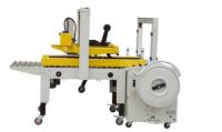China 12-15 Cartons/Min Carton Sealing & Strapping Machine with 450mm Platform and 380V Power for sale