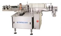 China TZ-100D Automatic Wet Glue Labeling Machine for 80-1000ml Round Bottles | 6600 Bottles/Hour | ±1mm Precision for sale