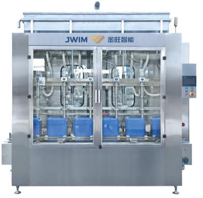 China 4/6 Head Automatic Liquid Filling Machine for 5-30kg Containers | 380V 1.6KW Industrial Bottling System for sale
