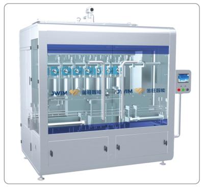 China 4-12 Head Linear Piston Liquid Filling Machine | 1-5L Capacity | ±5g Precision | 380V Industrial Grade for sale