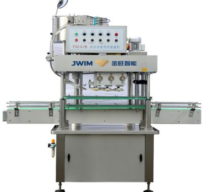 China FXZ-6J Horizontal Automatic Capping Machine 7000 BPH Capacity 2.4KW Power for Round and Flat Bottles for sale