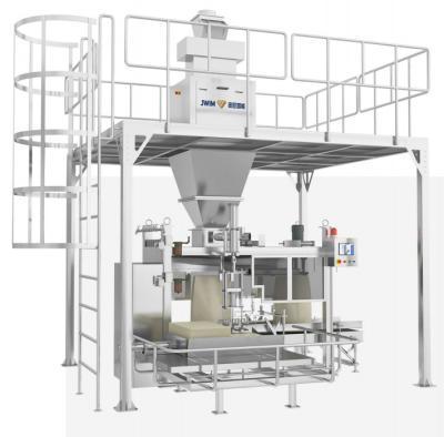 China Automatic Pouch Packing Machine 5-25kg Capacity 420 Bags/Hour 2KW Carbon Steel JW-55APD-DJ for sale