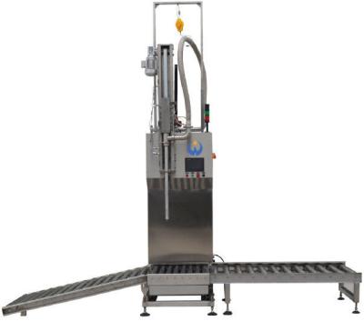 China CC300C Semi-Automatic Weight Filling Machine 50-300L Capacity with 2KW Power for Industrial Liquid Applications for sale