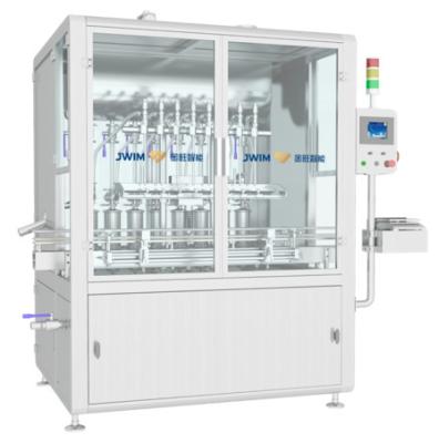 China SS304 Frame Piston Filling Machine 8 Heads 80ml-1L Capacity with Schneider Control System 380V 3.55KW for sale