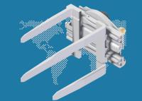 China Fork Truck Clamp Attachments Turnaload Clamp 50x125x1200mm Forks for sale