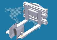China 2000mm Slip On Arms Tire Clamp Forklift Attachment Forklift Fork Attachments for sale
