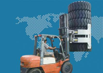 China 1ton To 4.5ton Forklift Tire Clamp Attachment Electric Forklift Parts for sale