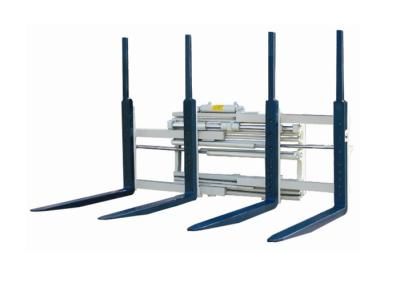 China Clamp Forklift Double Pallet Handler Attachment 915x80x45mm Fork for sale