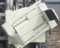China 60L Min Double Plastic Drum Grabber Forklift Attachment for sale