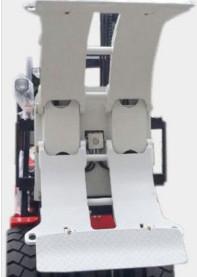 China 1300mm Roll Paper Clamp Forklift Attachment for sale