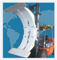 China Fixed Short Arm Rotating Paper Roll Clamp 360° Forklift Attachment for sale