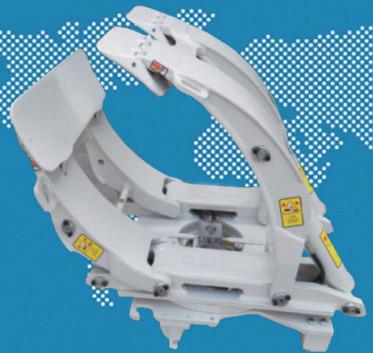 China 2200kgs Forklift Paper Roll Clamp Short Arm 515mm for sale
