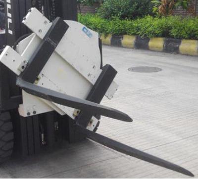 China 360 Forklift Attachments Rotator Clamp To Invert Bin 1245mm Carriage for sale