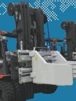 China 10k 8k Forklift Bale Clamp 180 Degree Fork Attachment for sale