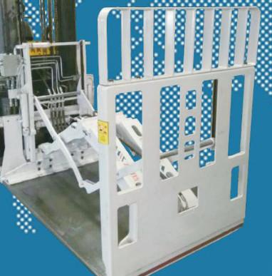 China Concrete Push Pull Forklift Clamp Lift 380x1220mm Platen Size for sale