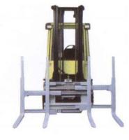 China Steel Forklift Clamp Attachment Single Double Pallet Handler 790mm Open for sale
