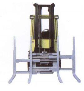 China Steel Forklift Clamp Attachment Single Double Pallet Handler 790mm Open for sale