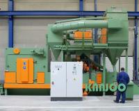 China Steel Structure Roller Conveyor Shot Blasting Machine Surface Cleaning for sale
