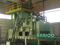 China Steel Structure Roller Conveyor Shot Blasting Machine Surface Cleaning for sale