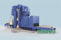 China 0.5m/Min Electric Roller Conveyor Shot Blasting Machine For Cleaning for sale