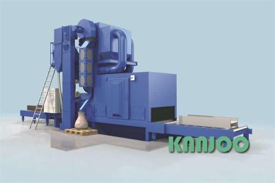 China 0.5m/Min Electric Roller Conveyor Shot Blasting Machine For Cleaning for sale