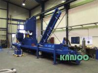 China 0.5m/Min Electric Roller Conveyor Shot Blasting Machine For Cleaning for sale