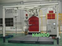 China PLC Spinner Hanger Shot Blasting Machine With High Cleaning Efficiency Sa 2.5 Surface Roughness for sale