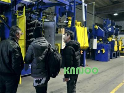 China Efficient 220V Hook Type Shot Blasting Machine For Surface Cleaning for sale