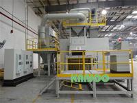 China Customized Wire Mesh Belt Shot Blasting Machine With 2-6mm Mesh Electricity Power Source for sale