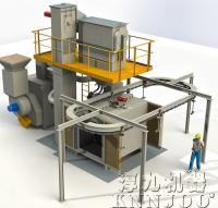 China High Shot Blasting Capacity Catenary Shot Blasting Machine For Continuous Blasting for sale