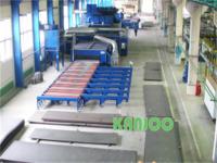 China High Speed Steel Plate Shot Blasting Machine With Low Dust Emission for sale