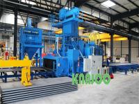China Steel Plate Shot Blasting Machine With PLC Control And AC380V Power Supply for sale