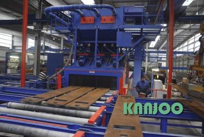 China 3000KG Steel Plate Shot Blasting Machine with AC380V/50Hz Power Supply for sale