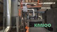 China Roller Conveyor Steel Plate Shot Blasting Machine With Cleaning Intensity Of 25-45m/Min for sale
