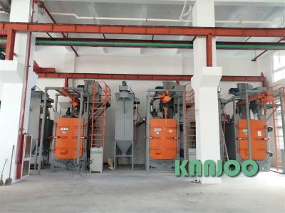 China Shot Blasting Hook Type Blast Machine With Low Noise Level Cleaning Method for sale