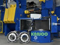 China Turntable Shot Blasting Machine for Air Pressure 0.5-0.8MPa and Air Consumption 2.5m3/min for sale