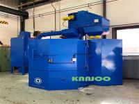China 220V Turntable Shot Blasting Machine with 90% Cleaning Efficiency and Large Capacity for sale