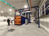 China Automated Chain Catenary Shot Blasting Machine Through Type for sale