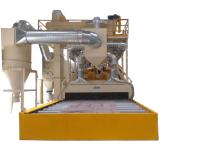 China Steel Structural Roller Conveyor Shot Blasting Machine 1.0M/Min for sale