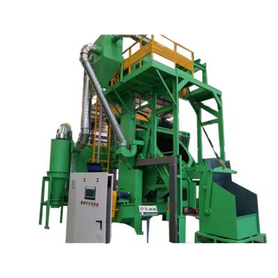 China PLC Control Tilt Drum 4.2rpm Automatic Shot Blasting Machine Metal Parts Cleaning for sale