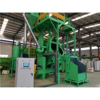 China PLC Control Tilt Drum 4.2rpm Automatic Shot Blasting Machine Metal Parts Cleaning for sale
