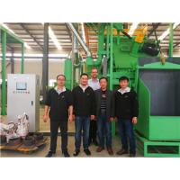 China PLC Control Tilt Drum 4.2rpm Automatic Shot Blasting Machine Metal Parts Cleaning for sale