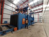 China Roller Conveyor 350kg/min Automated Blasting Systems Castings Parts Cleaning for sale
