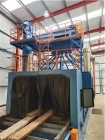 China Steel Structural Roller Conveyor Shot Blasting Machine 1.0M/Min for sale