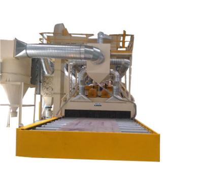 China 800*1200mm Steel Plate Shot Blasting Machine Paingting Pretreatment Line for sale