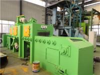 China blast wheel H400 Wire Mesh Belt Shot Blasting Machine Aluminum Pan Cleaning for sale